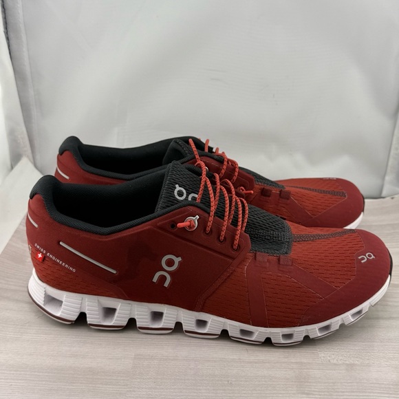 On Running | Shoes | On Running Red And Black Performance Athletic ...